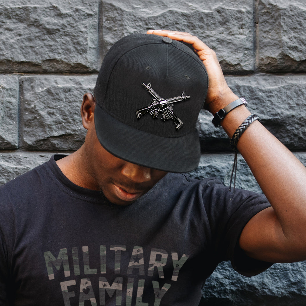 Metallic Crossed Rifle Cap – Official Recon Wear